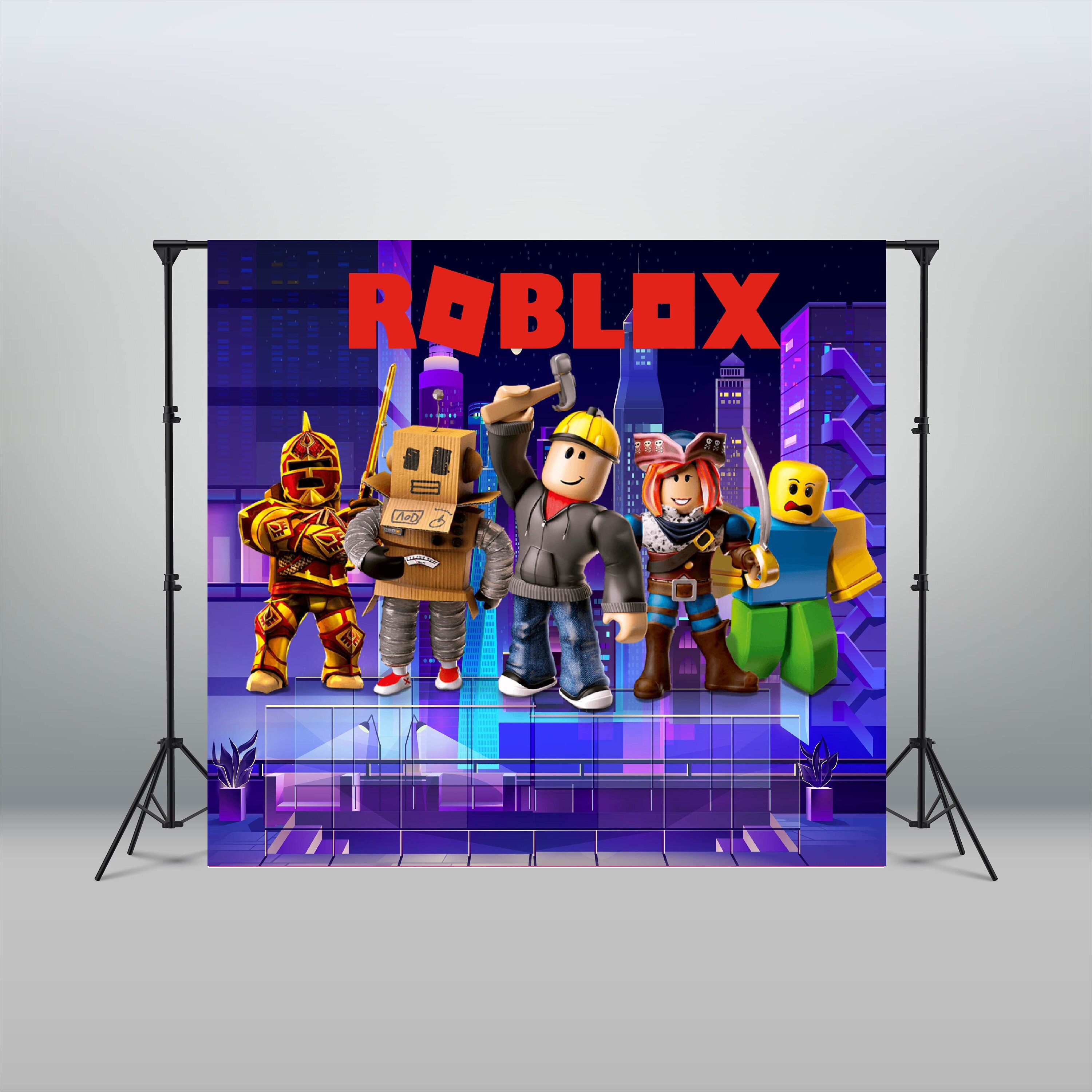 Paper & Party Supplies Backdrops & Props Party Décor Roblox Backdrop ...