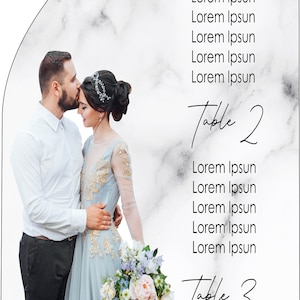 Custom Foamboard Arch Seating Chart for Wedding / Party Seat ...