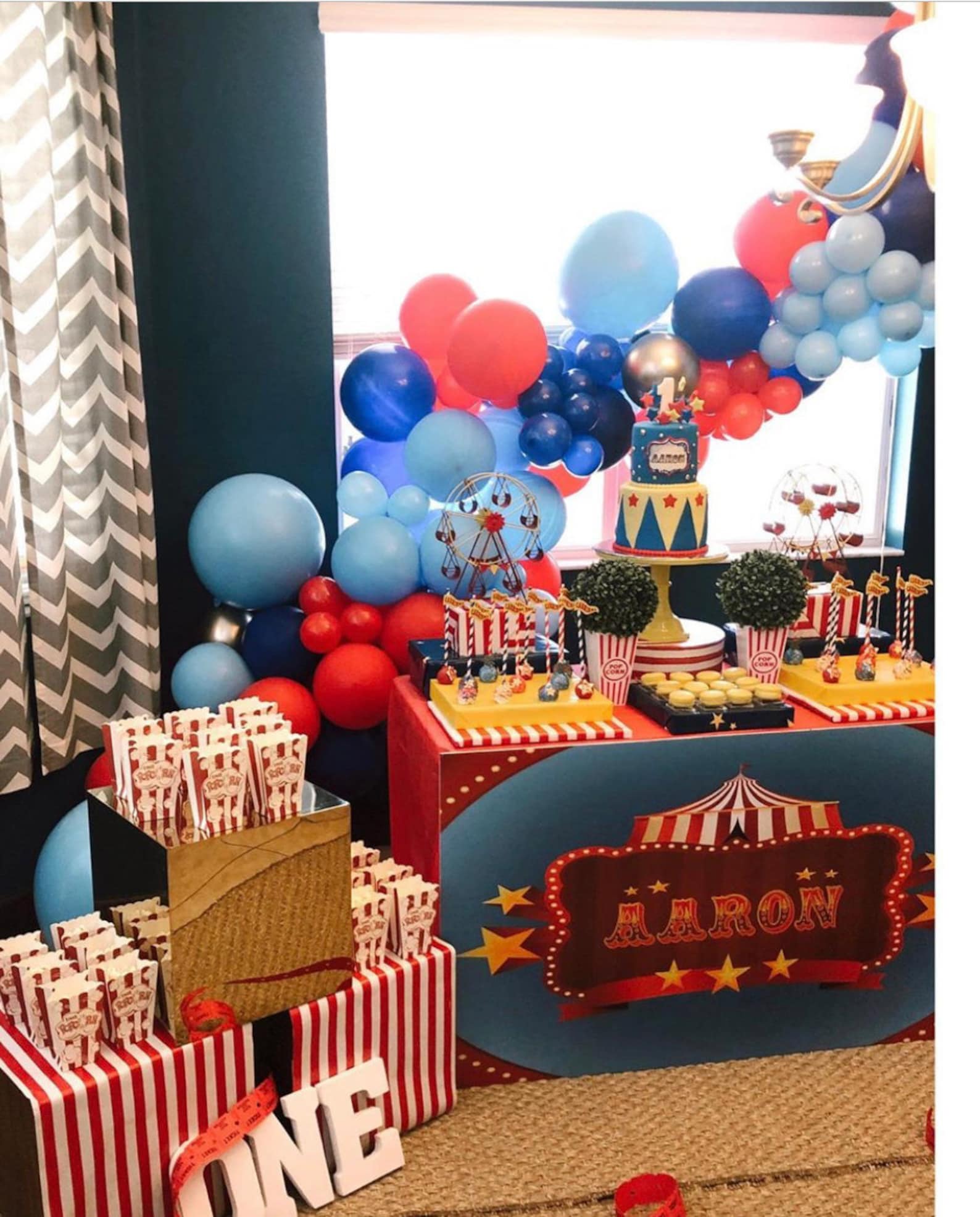 Custom Foamboard Front Table for Circus Theme Party Decorations / Ideal ...