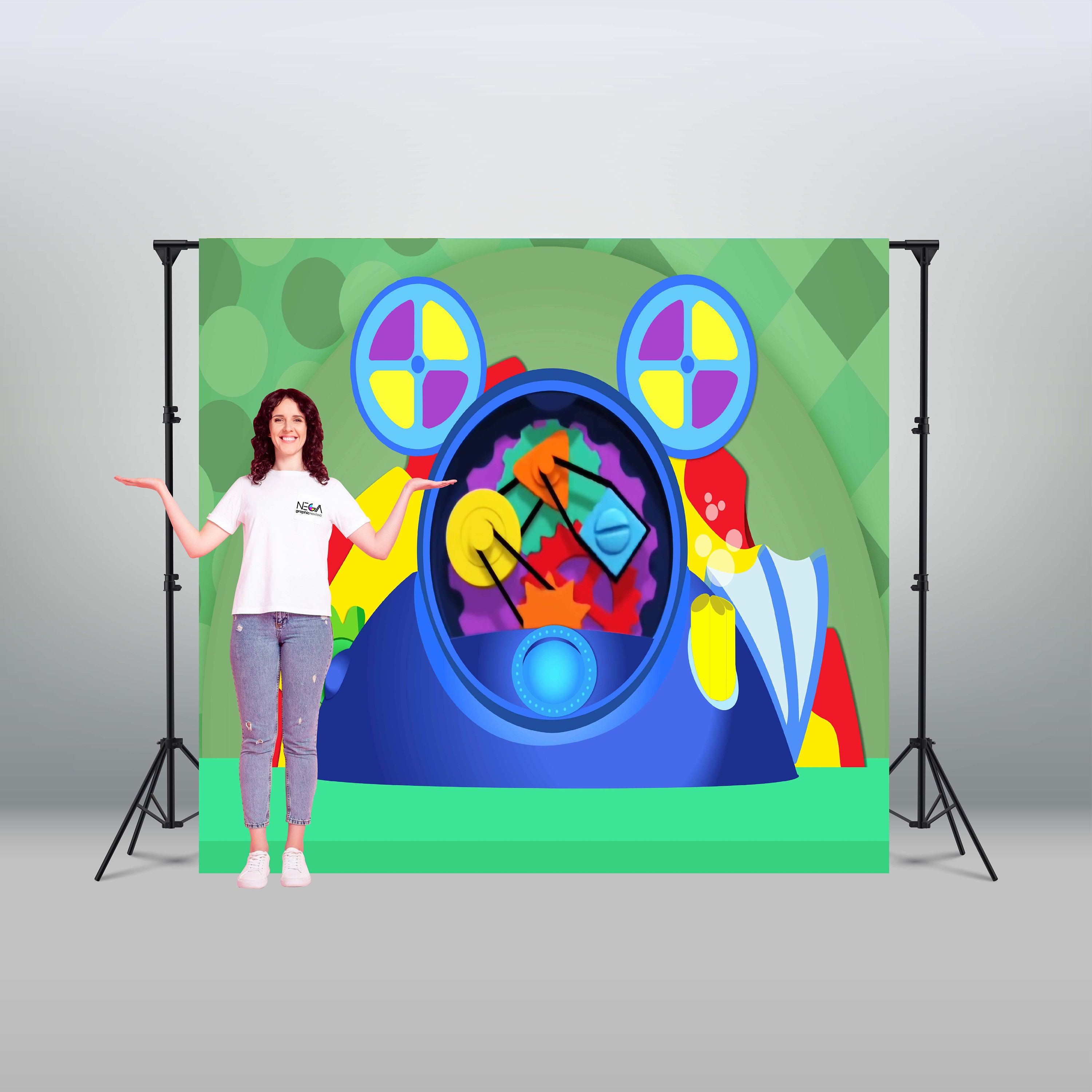 Vinyl Banner Birthday Club House / Telon De Fondo Casa/ Birthday Party ...