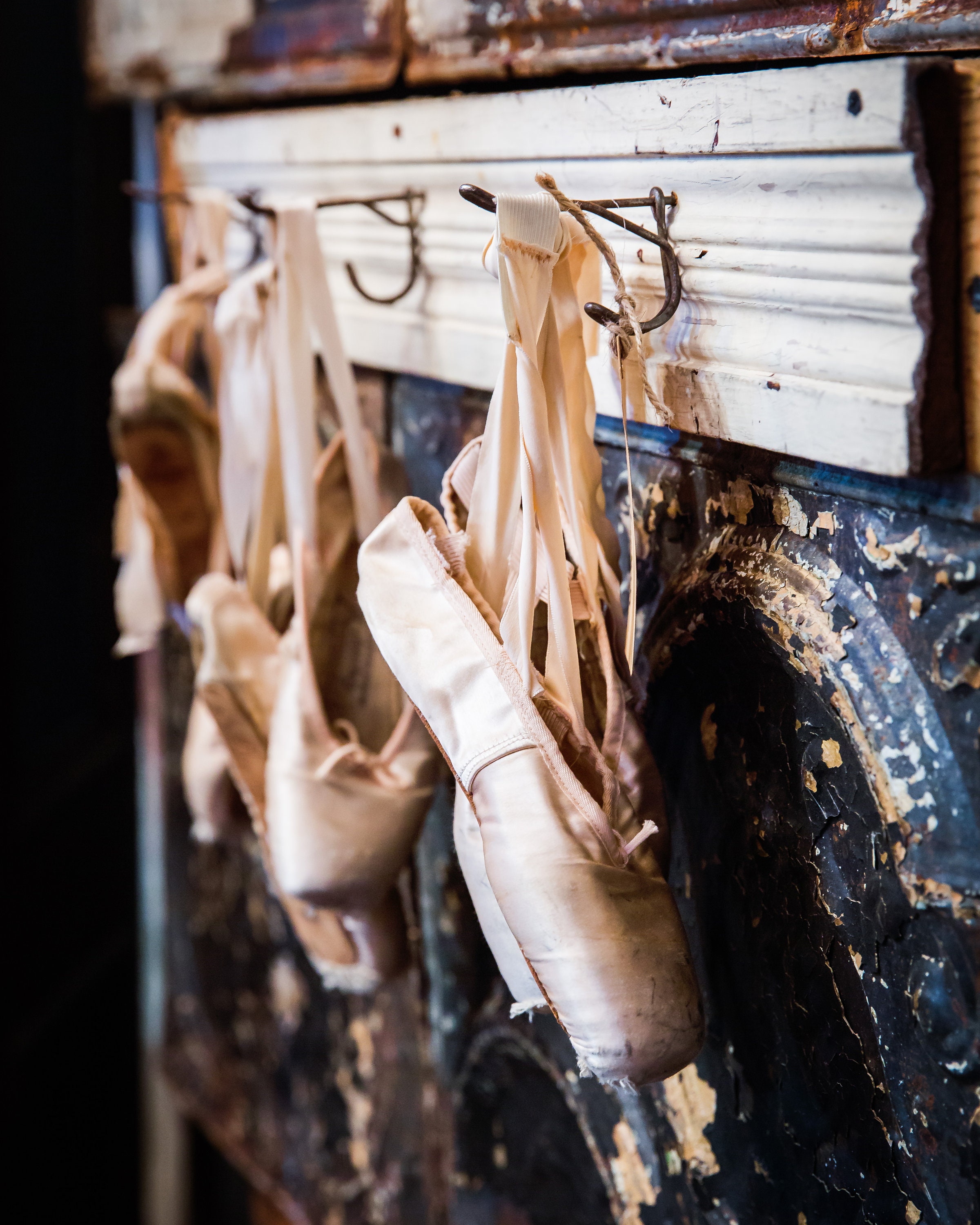 Ballet Shoes Decor, Pointe, Dance,, Vintage, Rustic, Antique, Wall Art ...