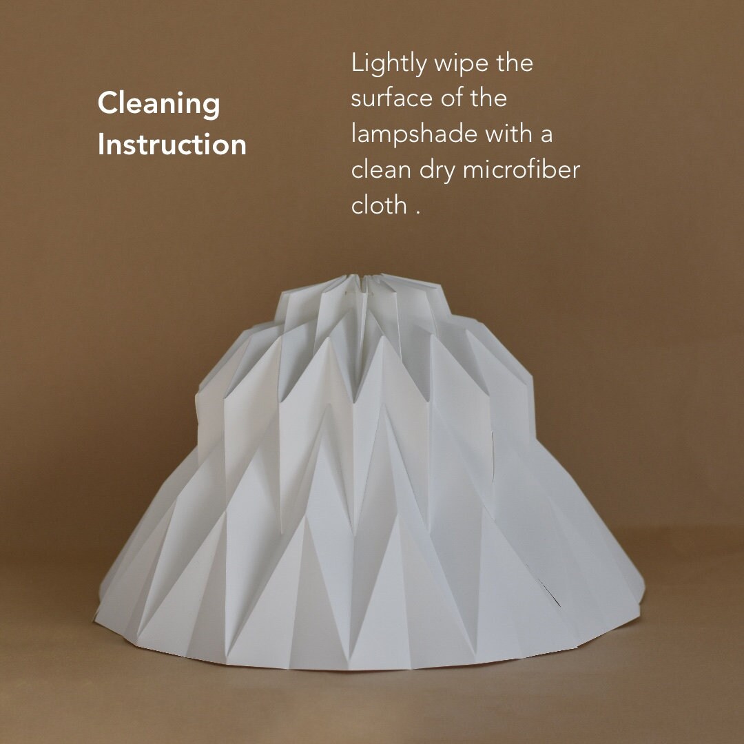 Large Origami Paper Lampshade Luma Cheryl White Pendant Light for ...