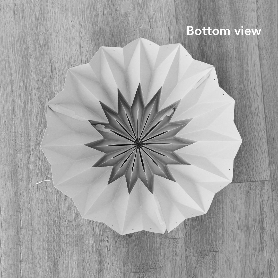 Large Origami Paper Lampshade Luma Cheryl White Pendant Light for ...