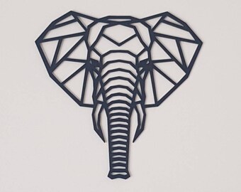 Geometric elephant | Etsy