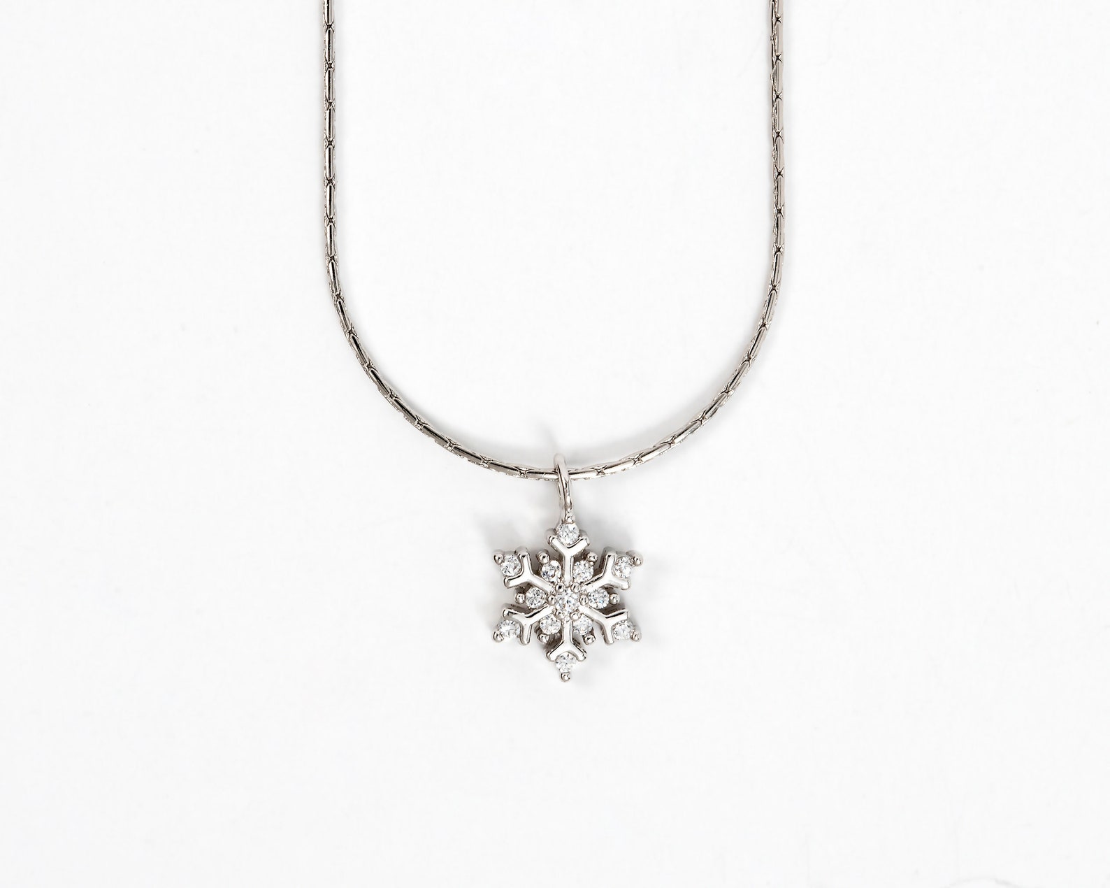 Snowflake Necklace/silver Snowflake Necklace/necklace for Women/frozen ...