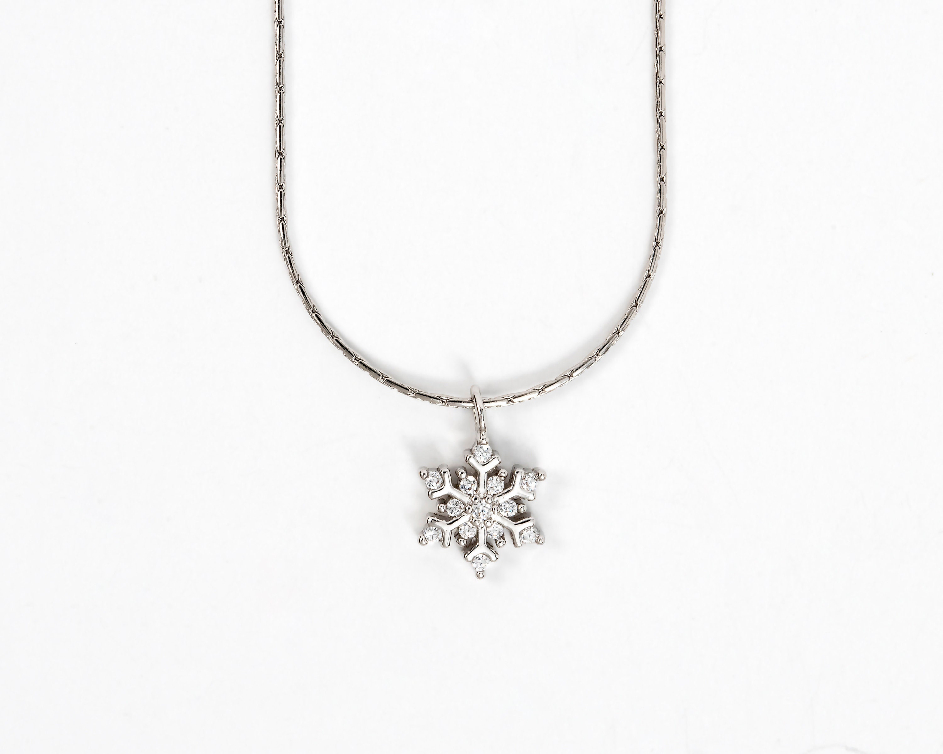 Snowflake Necklace/silver Snowflake Necklace/necklace for Women/frozen ...