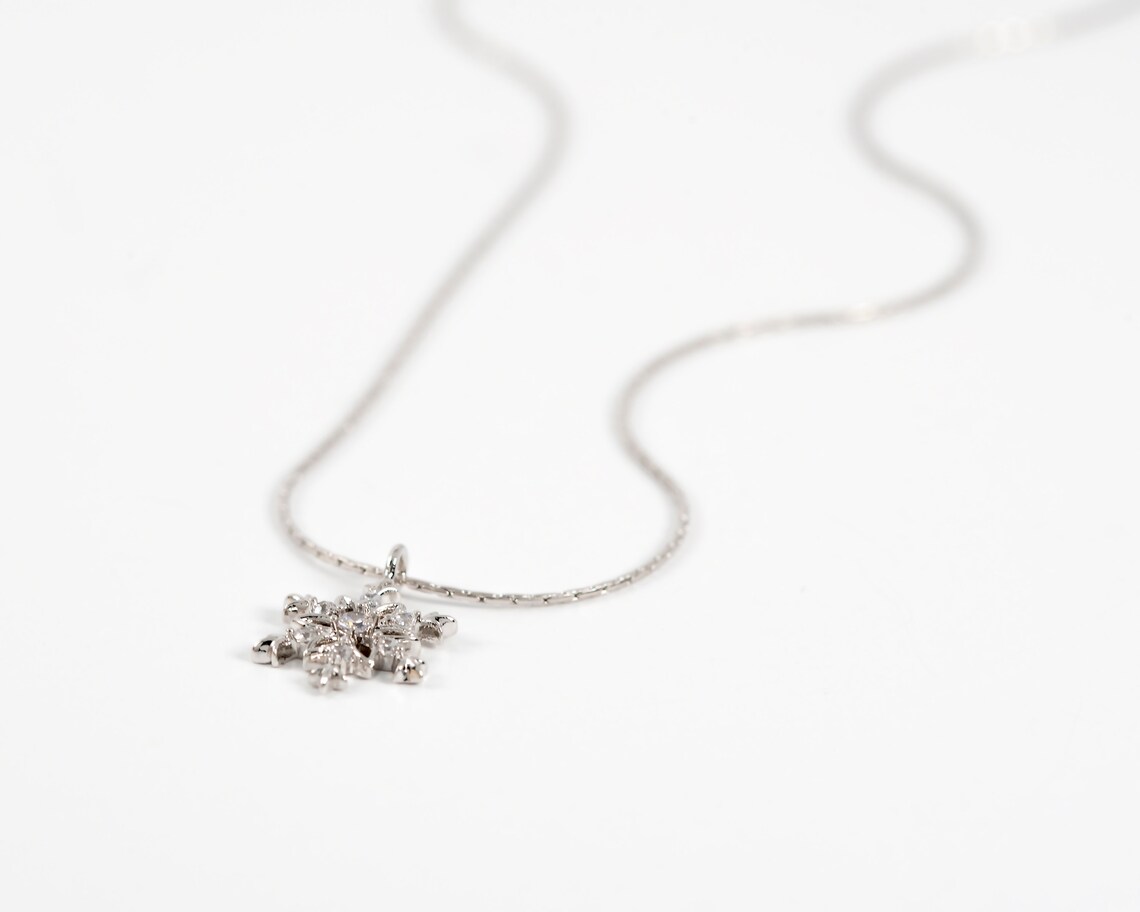 Snowflake Set/snowflake Earrings/snowflake Necklace/silver Snowflake ...