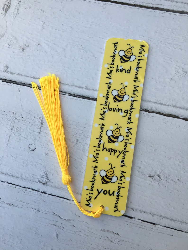 Personalised Bee Metal Bookmarks. Bee Kind. Name Bookmarks. - Etsy UK