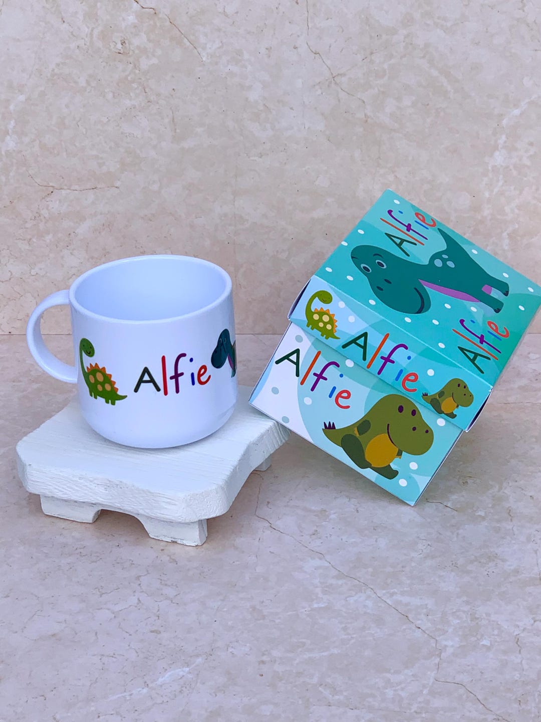 Dinosaur Personalised Kids Unbreakable Mug, Birthday Gift for Boys, for ...