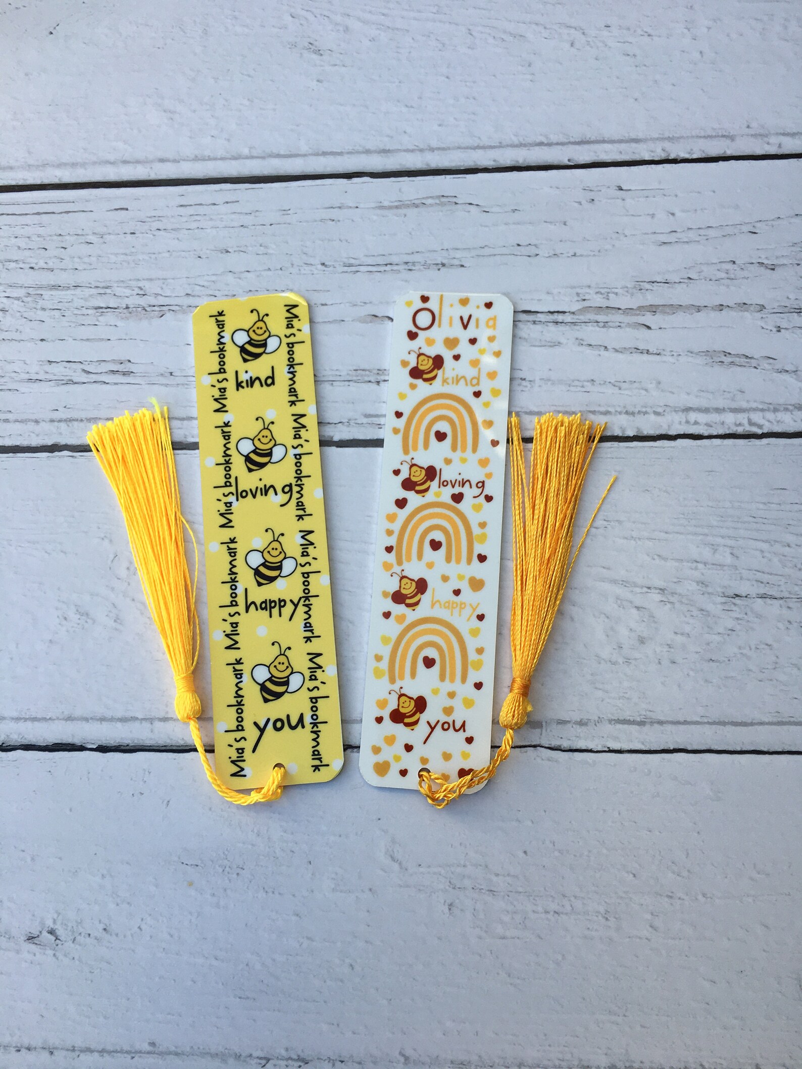 Personalised Bee Metal Bookmarks. Bee Kind. Name Bookmarks. - Etsy UK