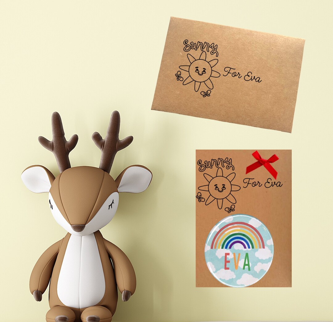 Personalised Rainbow Badges With Card, for Kids, for Boys, Gifts for ...