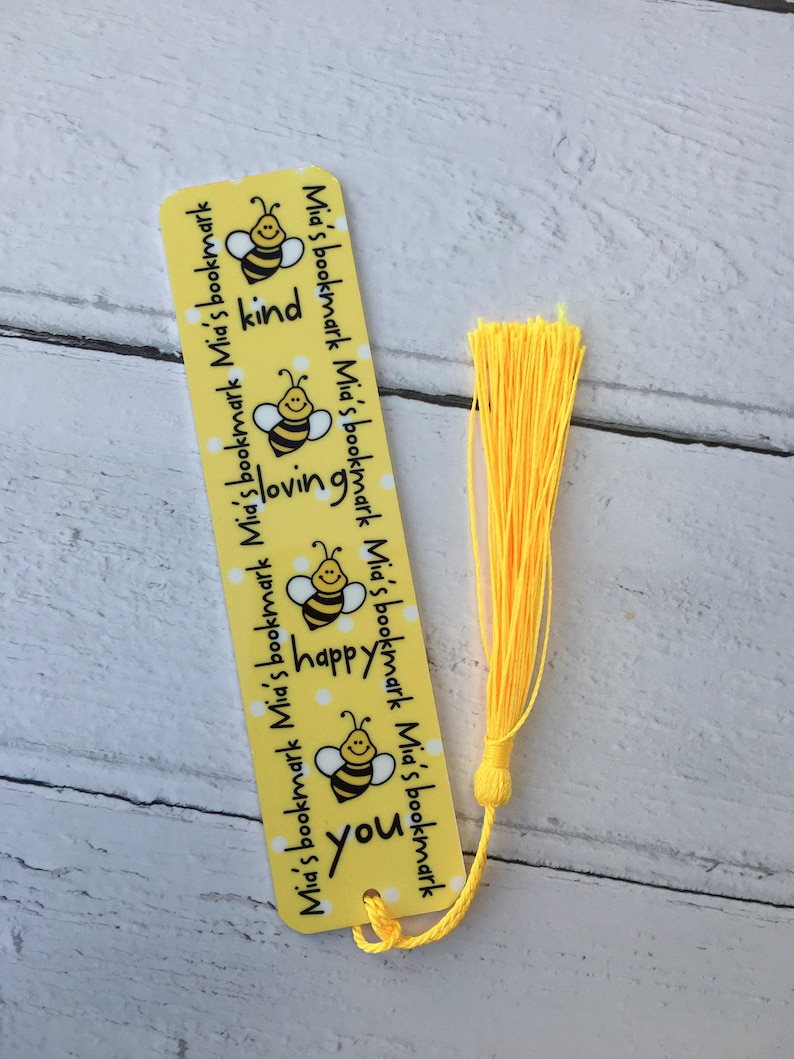 Personalised Bee Metal Bookmarks. Bee Kind. Name Bookmarks. - Etsy UK