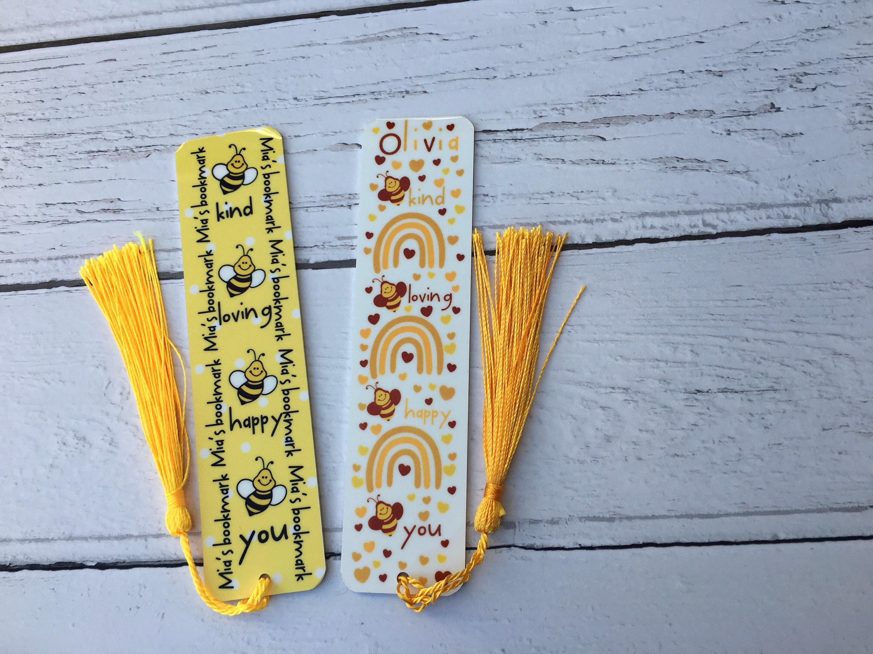 Personalised Bee Metal Bookmarks. Bee Kind. Name Bookmarks. - Etsy UK