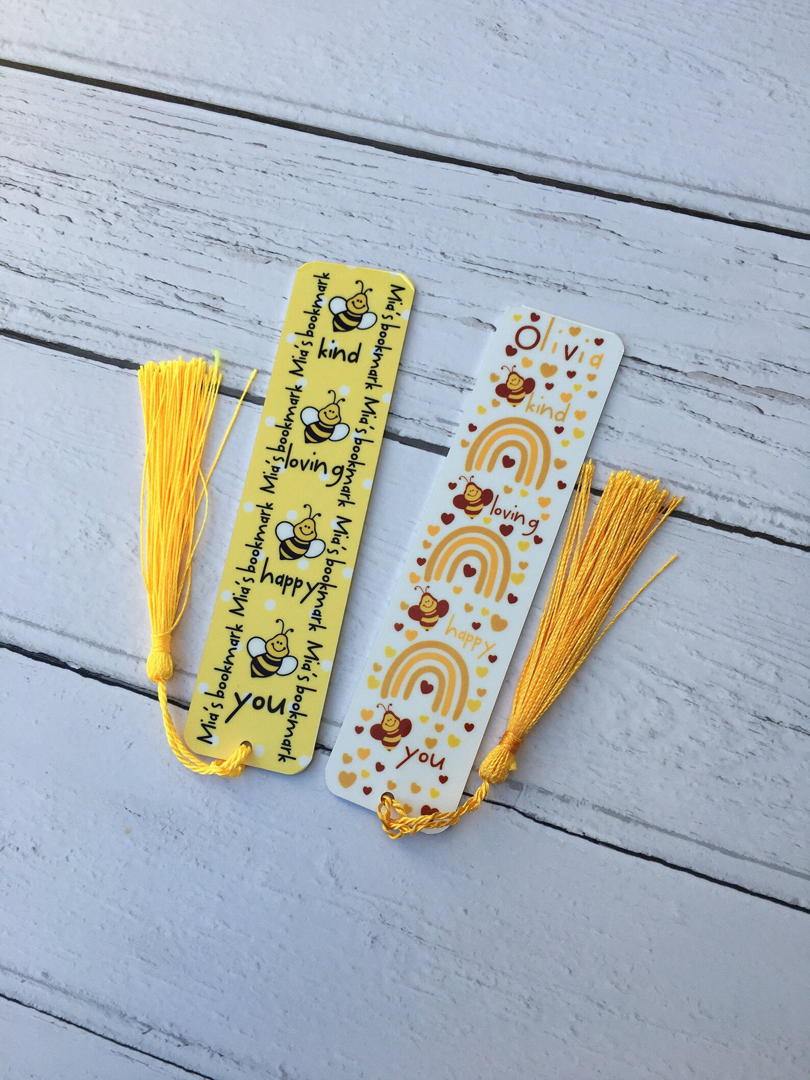 Personalised Bee Metal Bookmarks. Bee Kind. Name Bookmarks. - Etsy UK