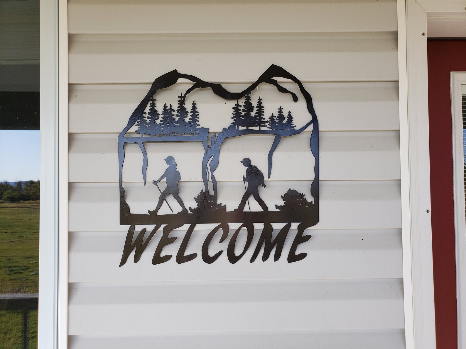 Waterfall Hikers Metal Sign - Etsy