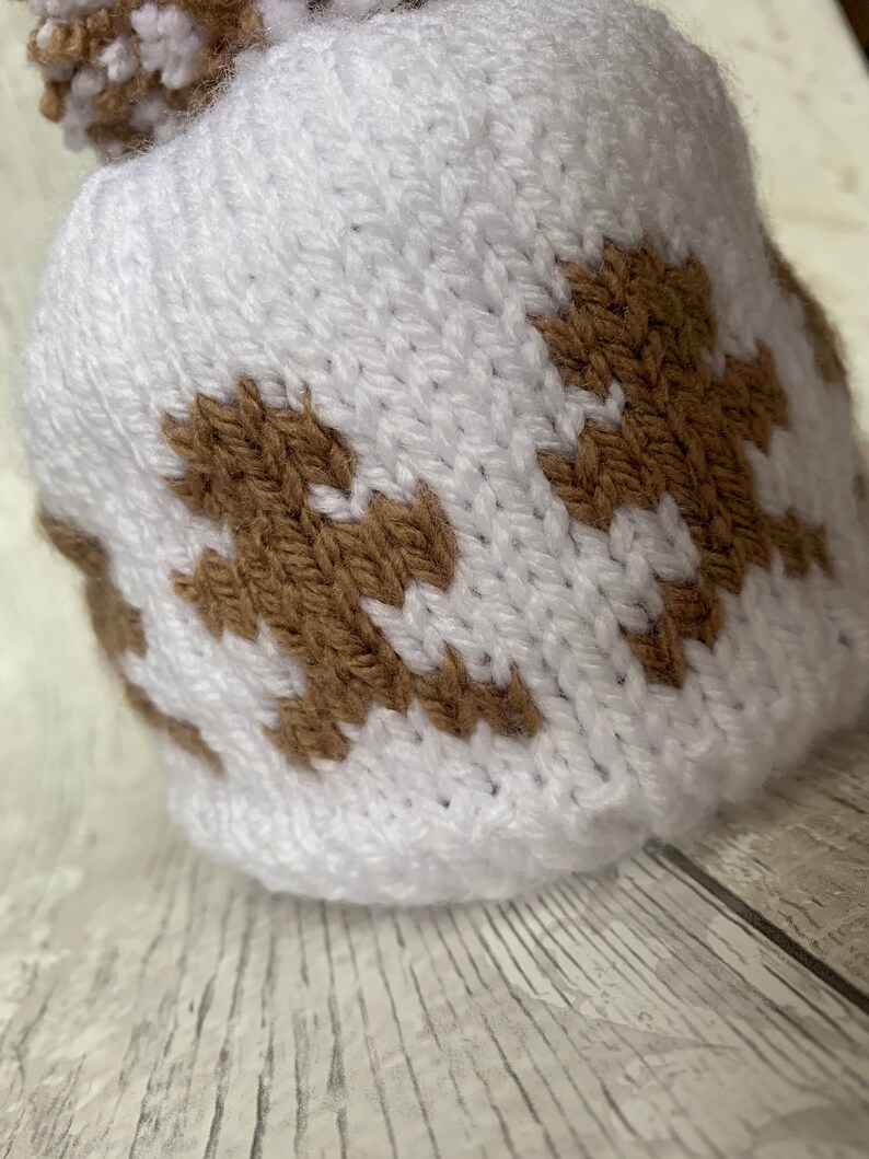 Knitting Pattern Christmas Baby Hat, Gingerbread Baby Hat, Christmas ...