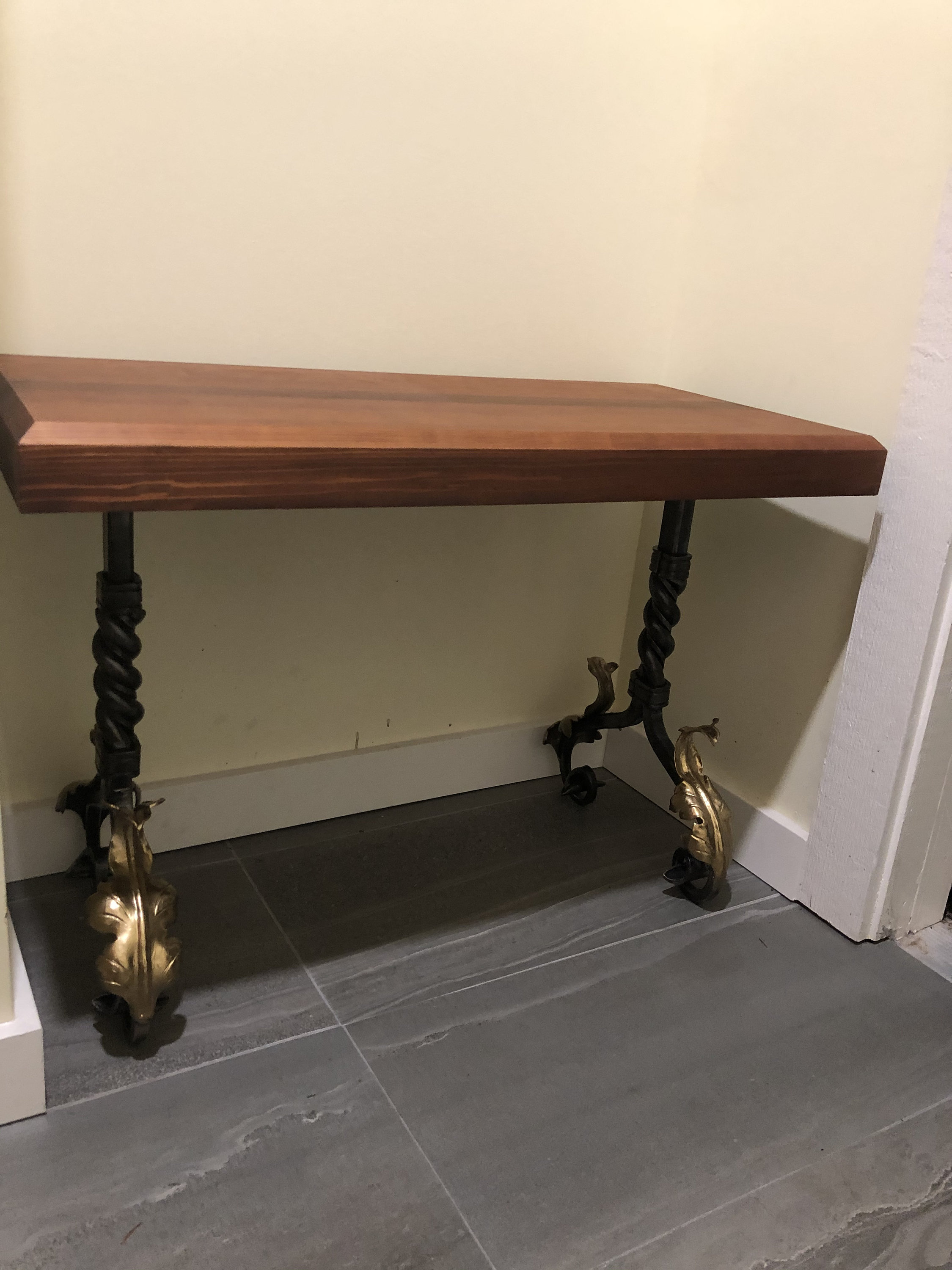 Hand Forged Wrought Iron Bench Legs two Legs - Etsy Australia