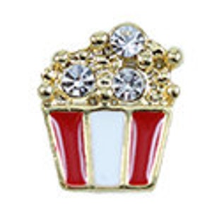 You Choose Large or Small Popcorn Floating Charm for Memory - Etsy