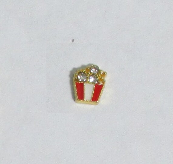 You Choose Large or Small Popcorn Floating Charm for Memory | Etsy