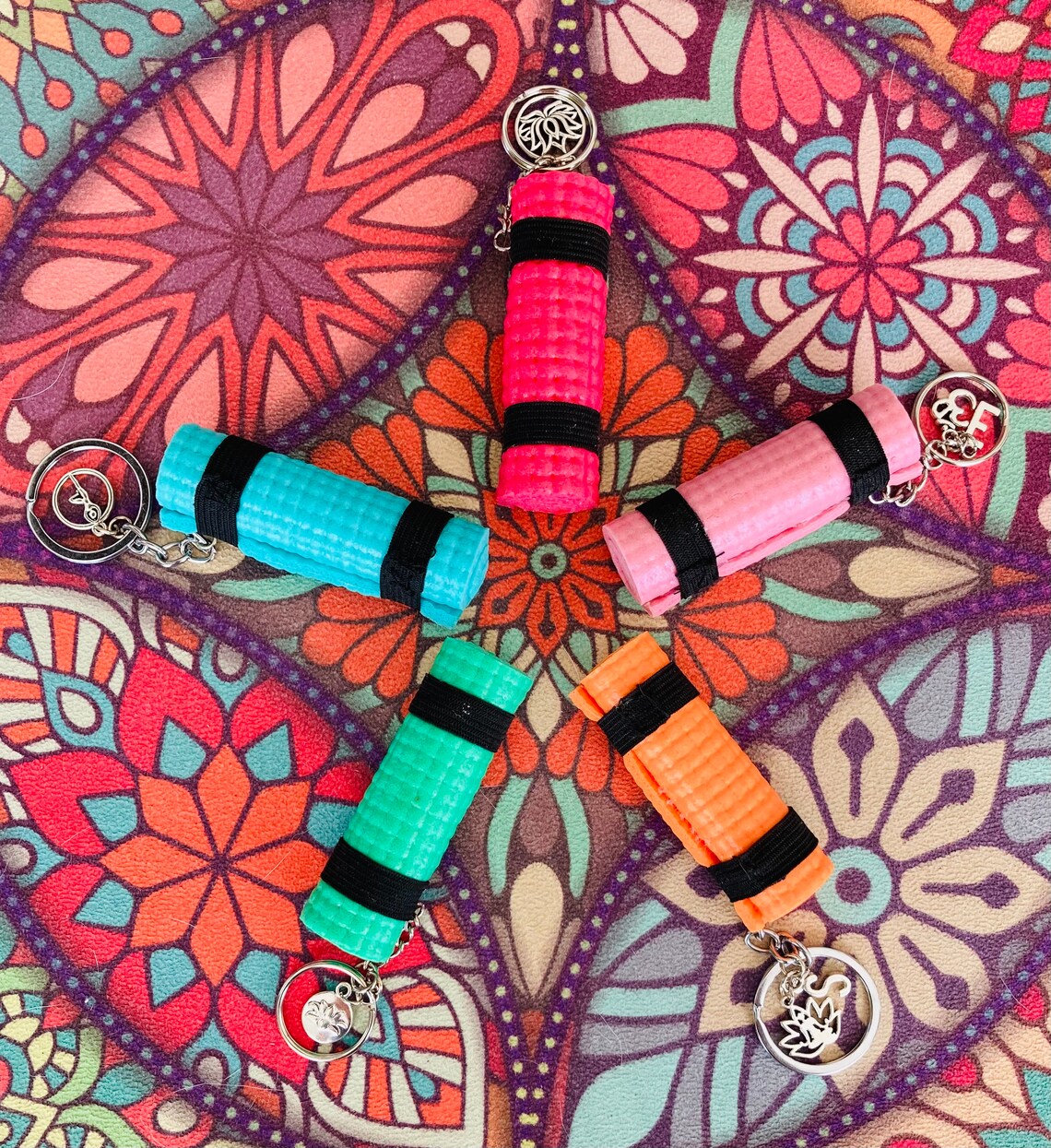 Personalised Yoga Keyring - Etsy