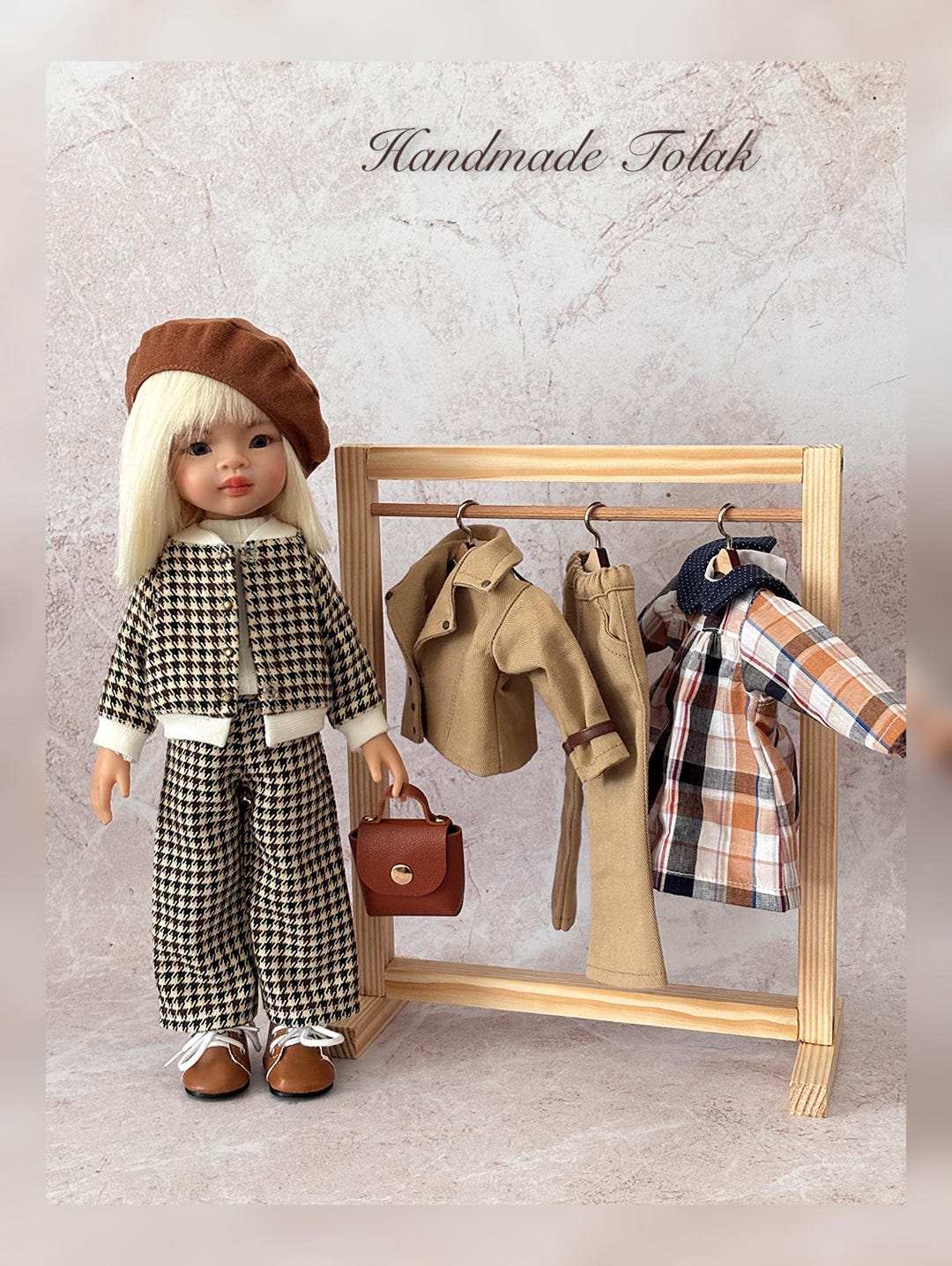 Paola Reina Dolls 32cm Handmade Clothes Super Set 5in1 Striped Blouse ...