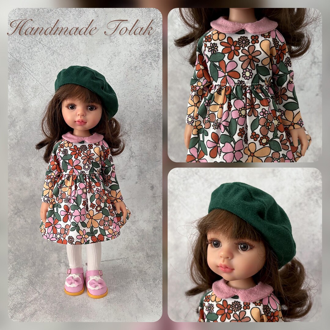 Paola Reina Doll Set 32cm Dress and Beret - Etsy