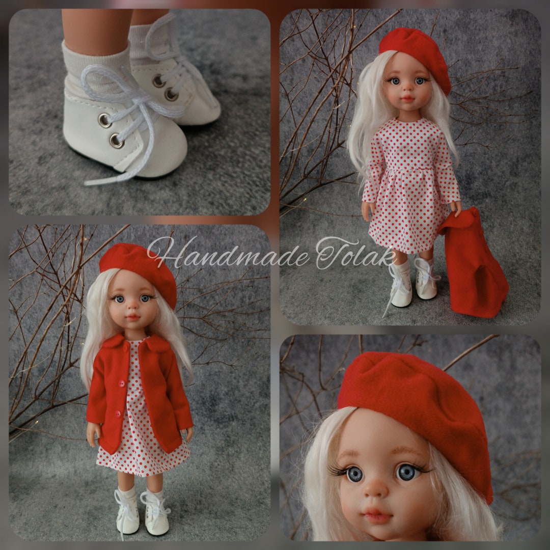 Outfit Paola Reina 32cm 13 14 Dress Beret Coat - Etsy