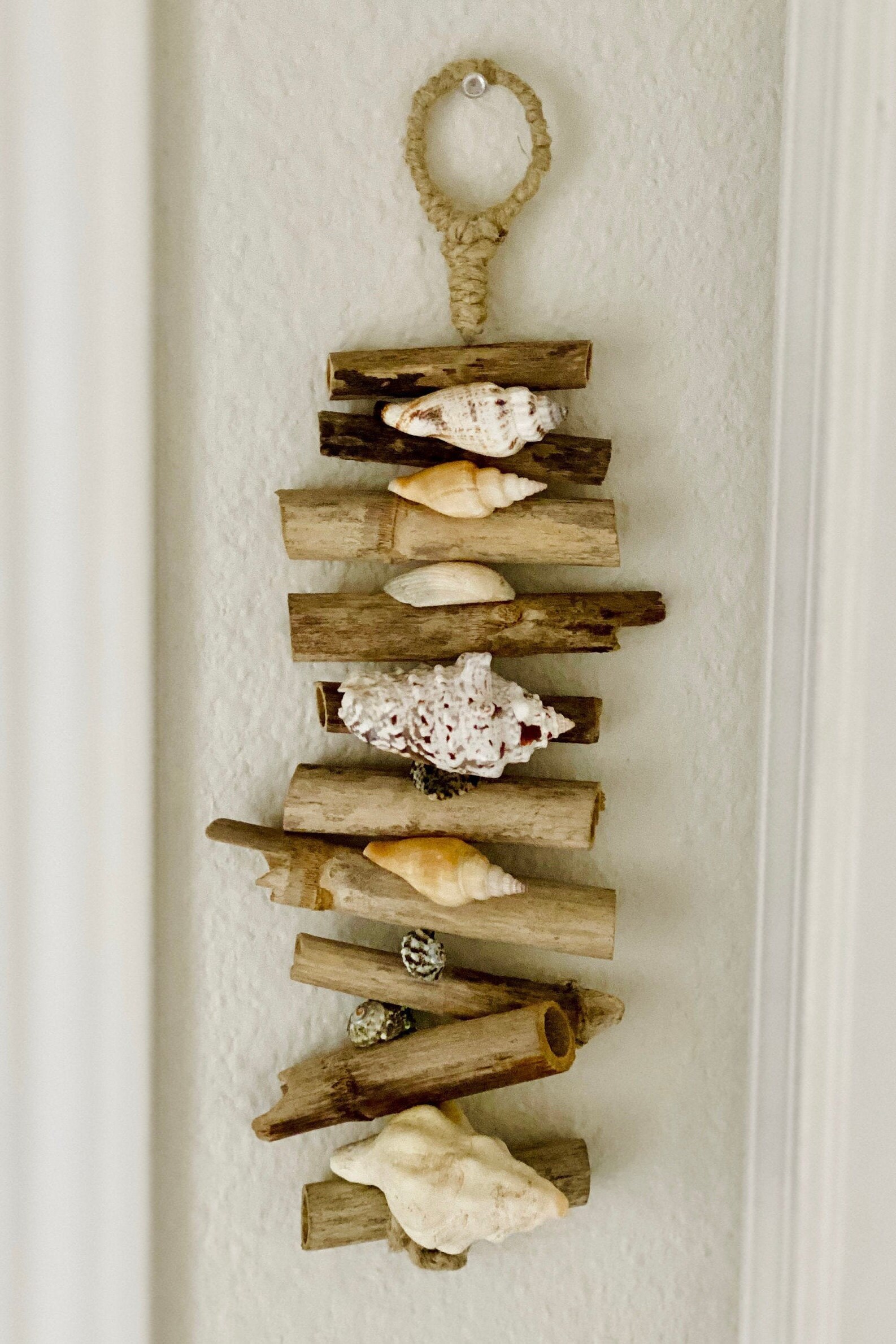 Beach Garland, Sea Shell & Driftwood Wall Hanging, Beach Decor ...