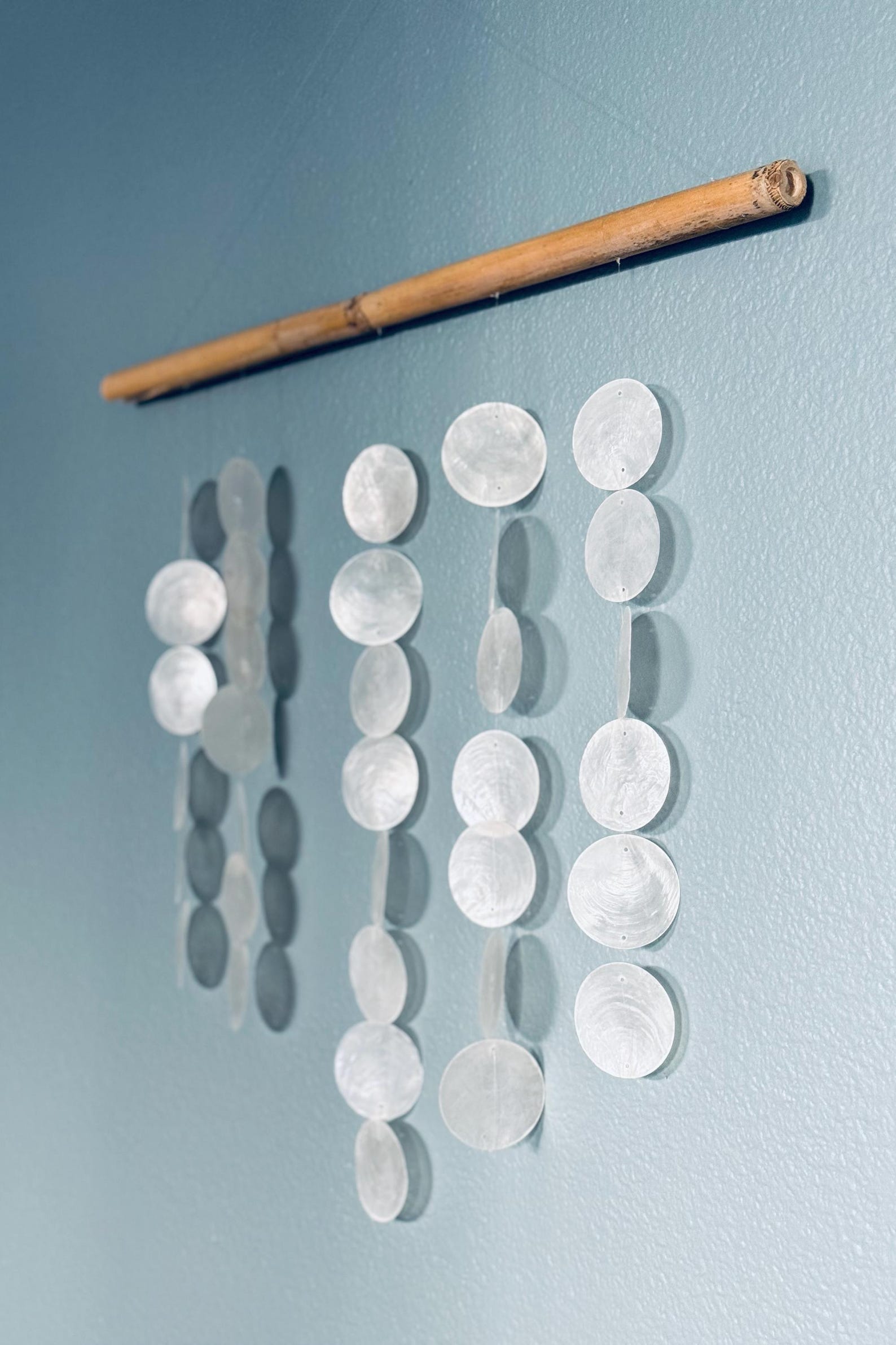 Real Capiz Shell Wall Hanging, White Capiz Shell Wall Curtain, Shell ...