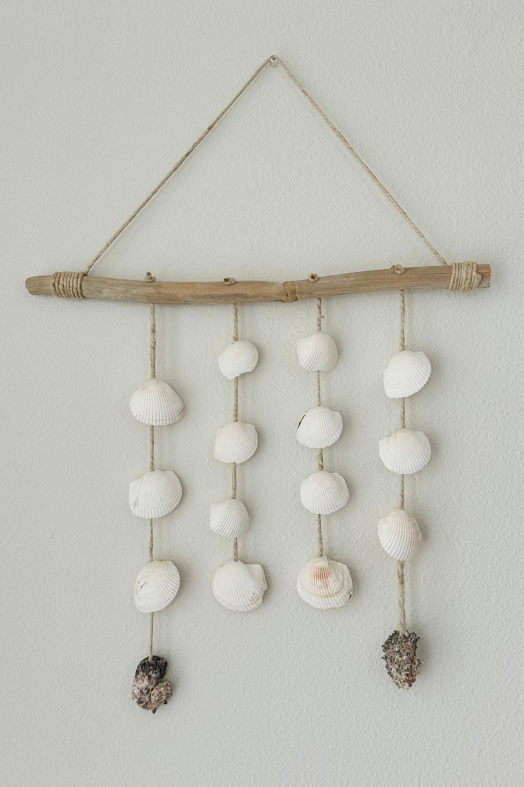 Sea Shell Wall Hanging, Driftwood Wall Hanging, Sea Shell Decor, Sea ...