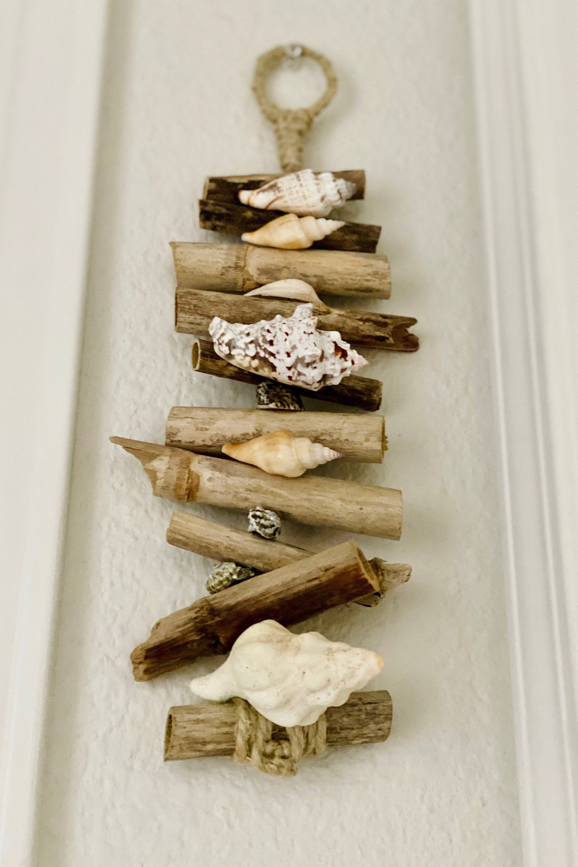 Beach Garland, Sea Shell & Driftwood Wall Hanging, Beach Decor ...