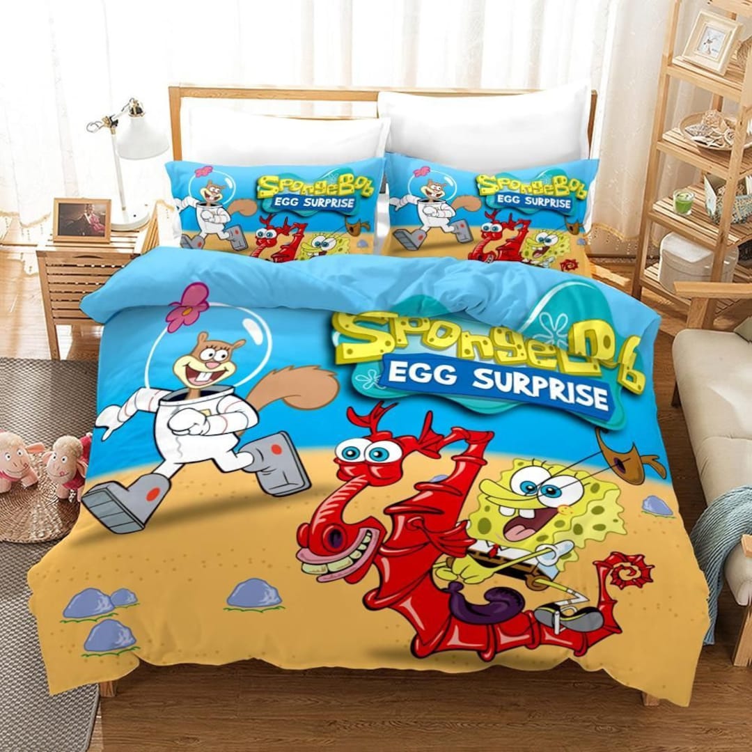 Spongebob Squarepants 19 Duvet Cover Pillowcase Bedding Set - Etsy