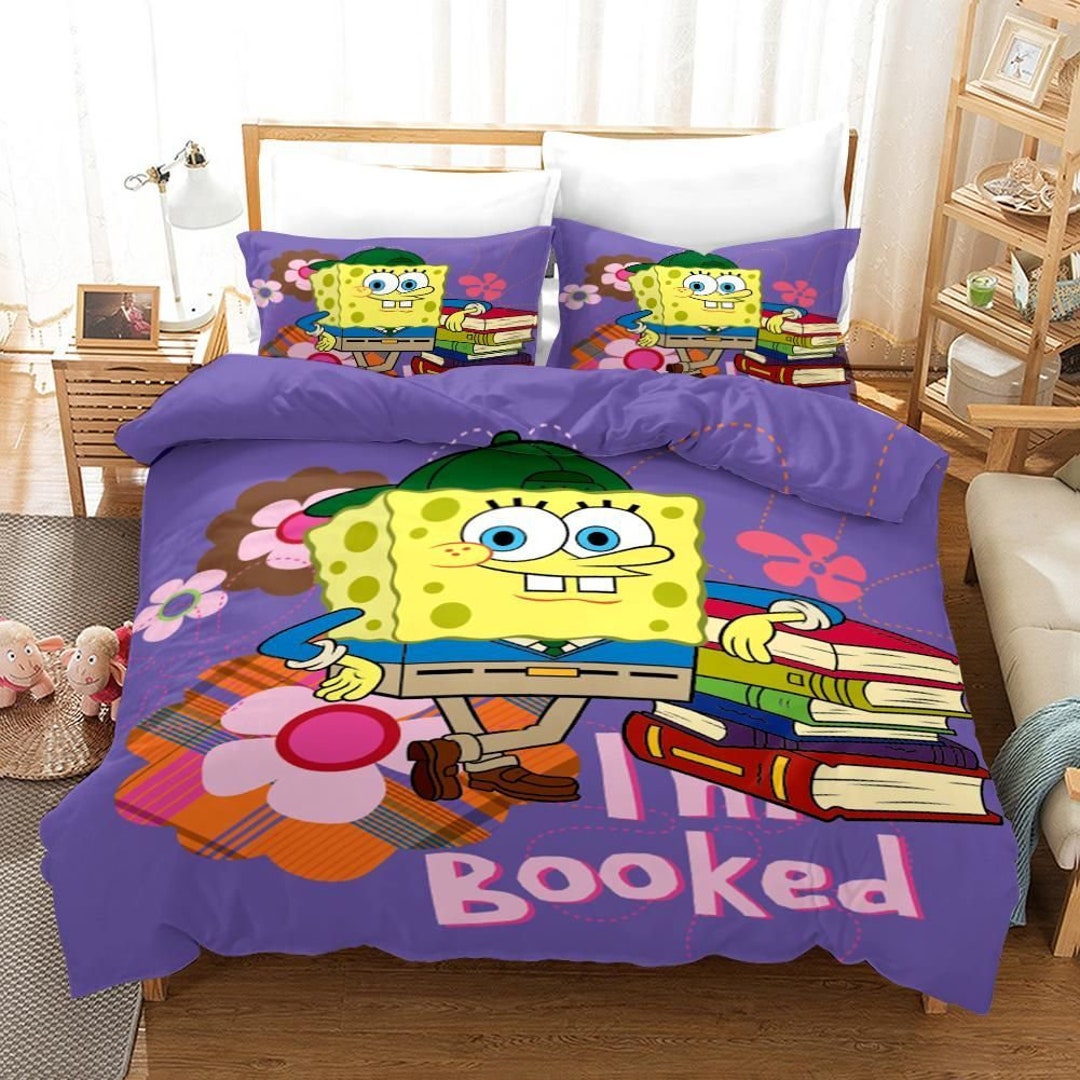 Spongebob Squarepants 14 Duvet Cover Pillowcase Bedding Set - Etsy
