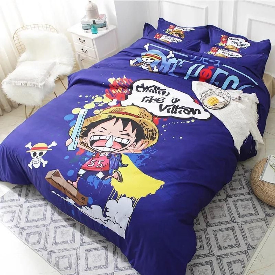 One Piece Monkey D. Luffy 2 Duvet Cover Pillowcase Bedding - Etsy