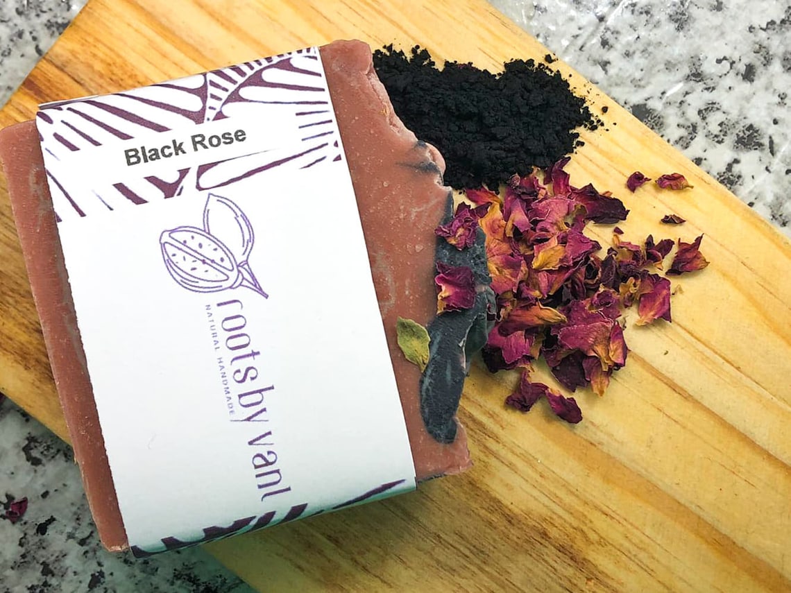Black Rose Soap Certified 100% Natural Pure Vegan Handmade - Etsy UK