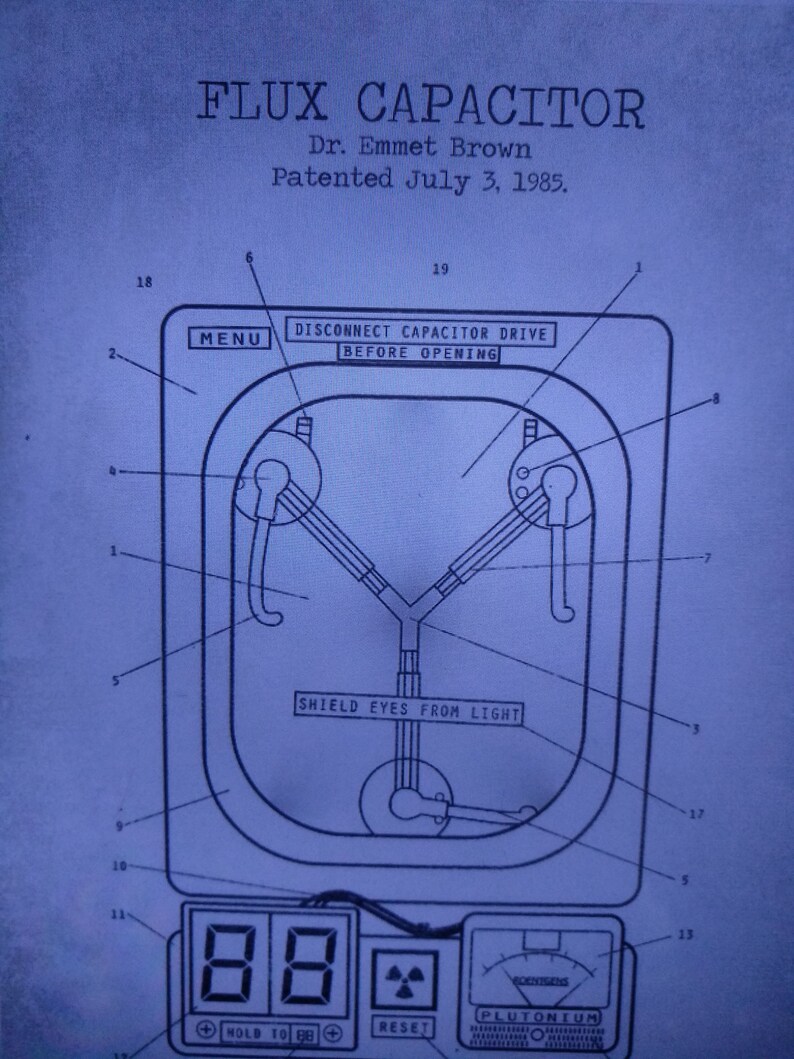 Flux Capacitor Prop Replica With Meters , Back to the Future. Science ...