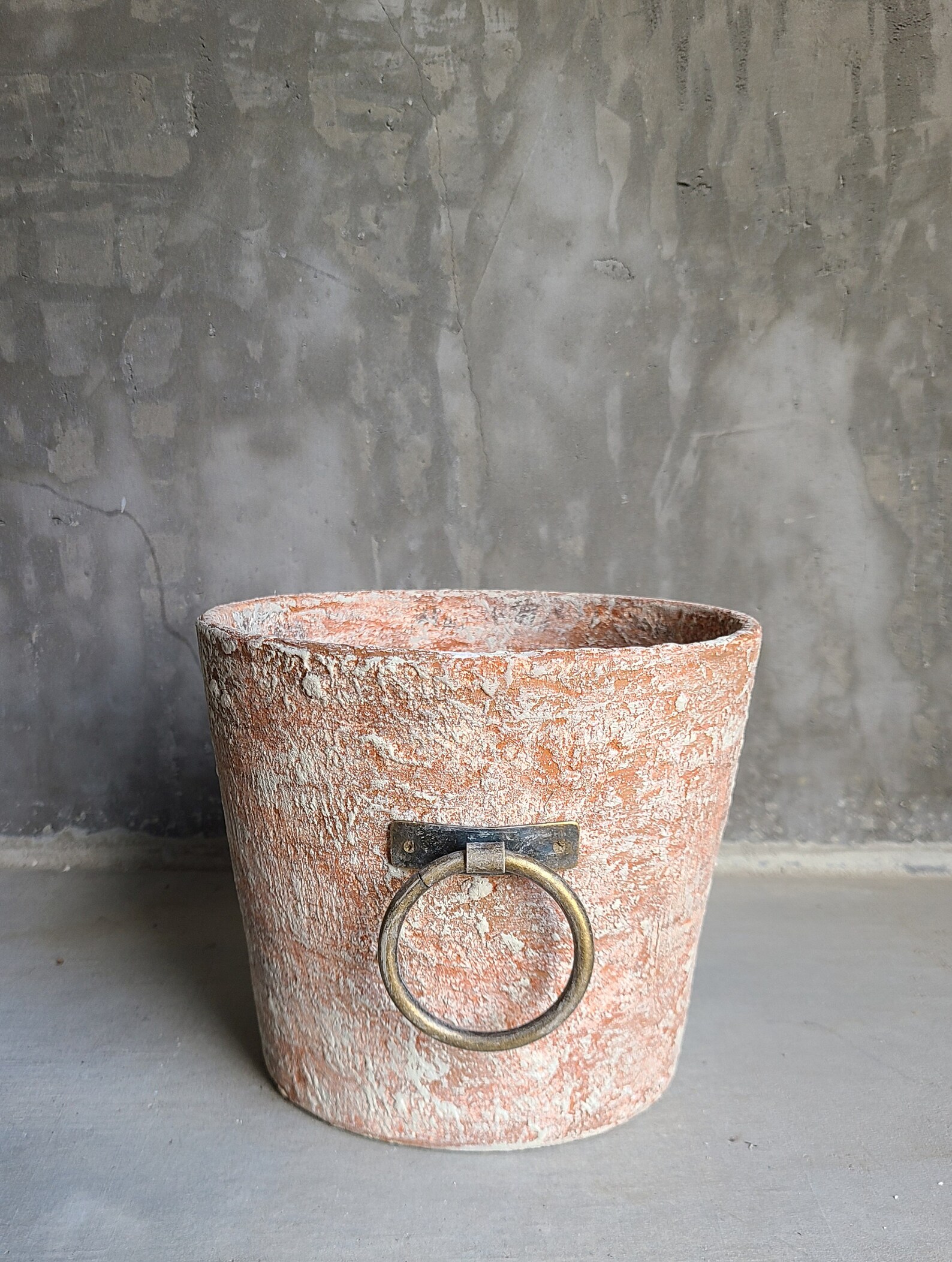 Aged Look Terracotta Pot / Weathered Finish Terracotta / - Etsy