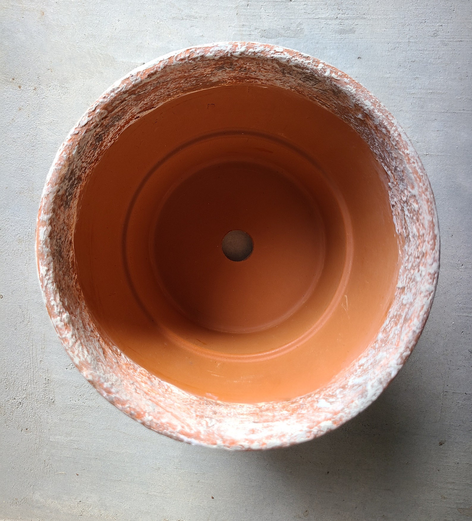 Aged Look Terracotta Pot / Weathered Finish Terracotta / - Etsy