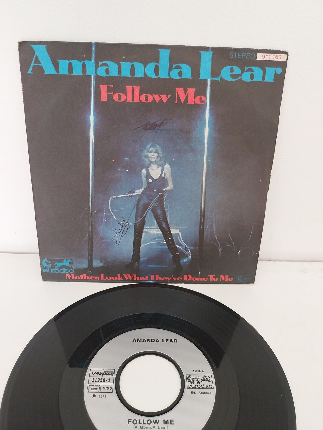 Follow Me Amanda Lear Original Record 7' Vinyl 45T - Etsy