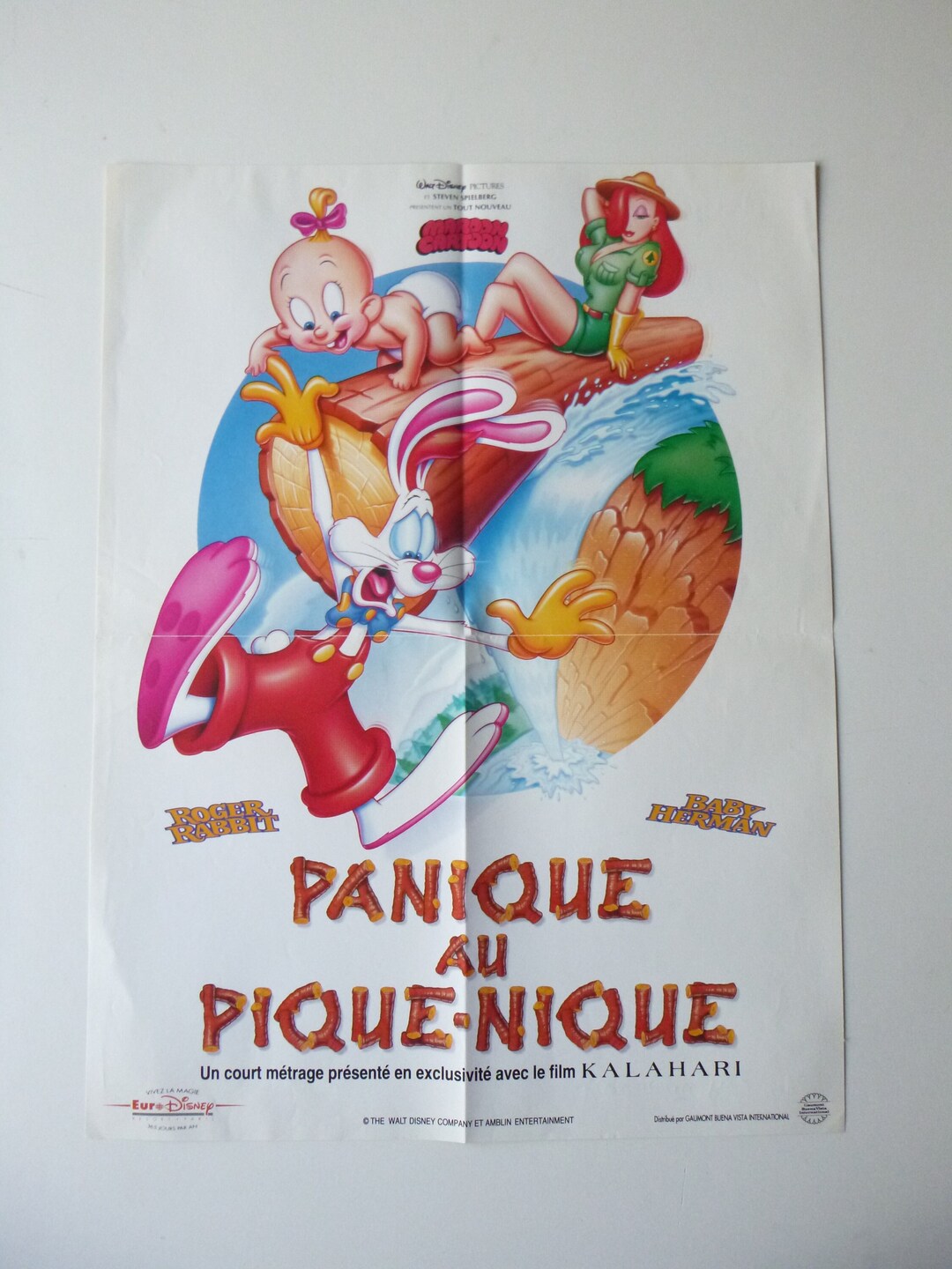 Panic at the Picnic Roger Rabbit Vintage Original Cinema Poster - Etsy