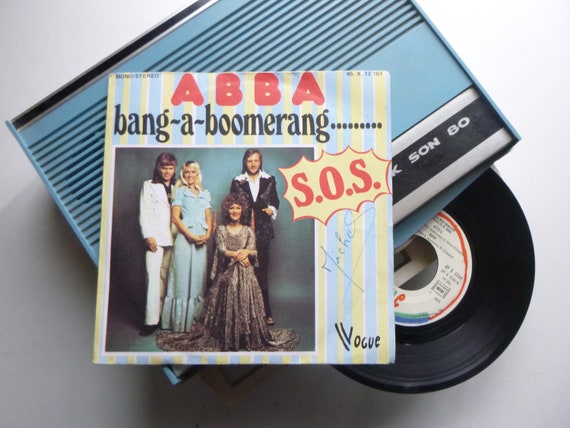 1975 ABBA bang a boomerang disco original 7' vinilo 45T - Etsy España