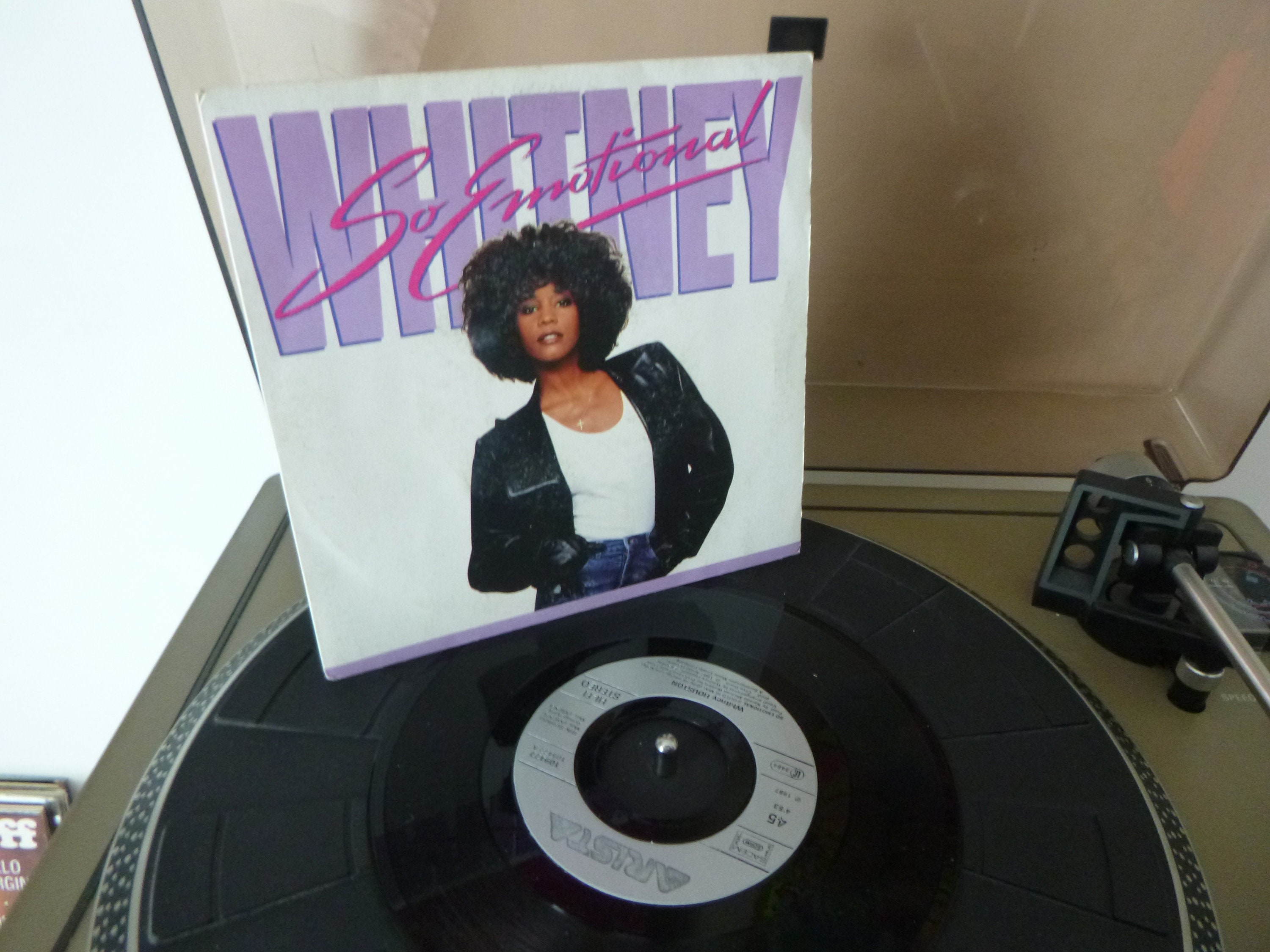 1987 Whitney Houston so emotional original record 7' vinyl | Etsy