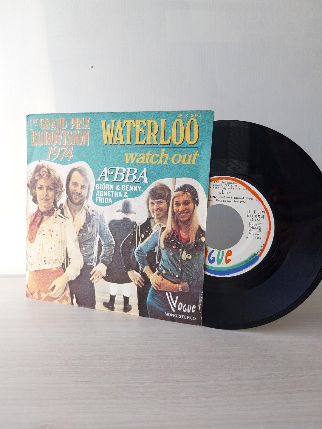 Abba Waterloo Original Record 7' Vinyl 45T - Etsy