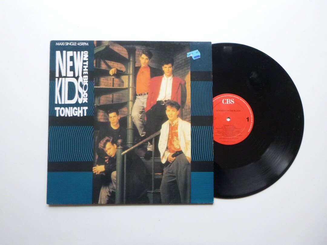 1990 Maxi 45T NKOTB New Kids on the Block Tonight Record 7' Vinyl 45T ...