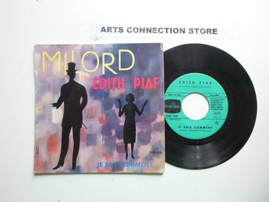 Edith Piaf Milord Original Record 7' Vinyl 45T - Etsy