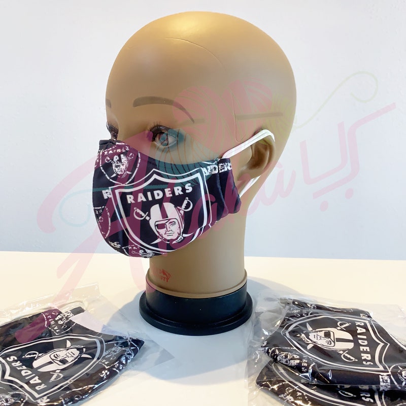 Raiders Face Mask - Etsy