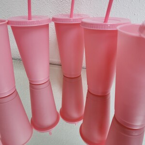 24oz Pink Cup | 24oz Pink Pastel Tumbler | Blank Pink Cup | W Lids ...