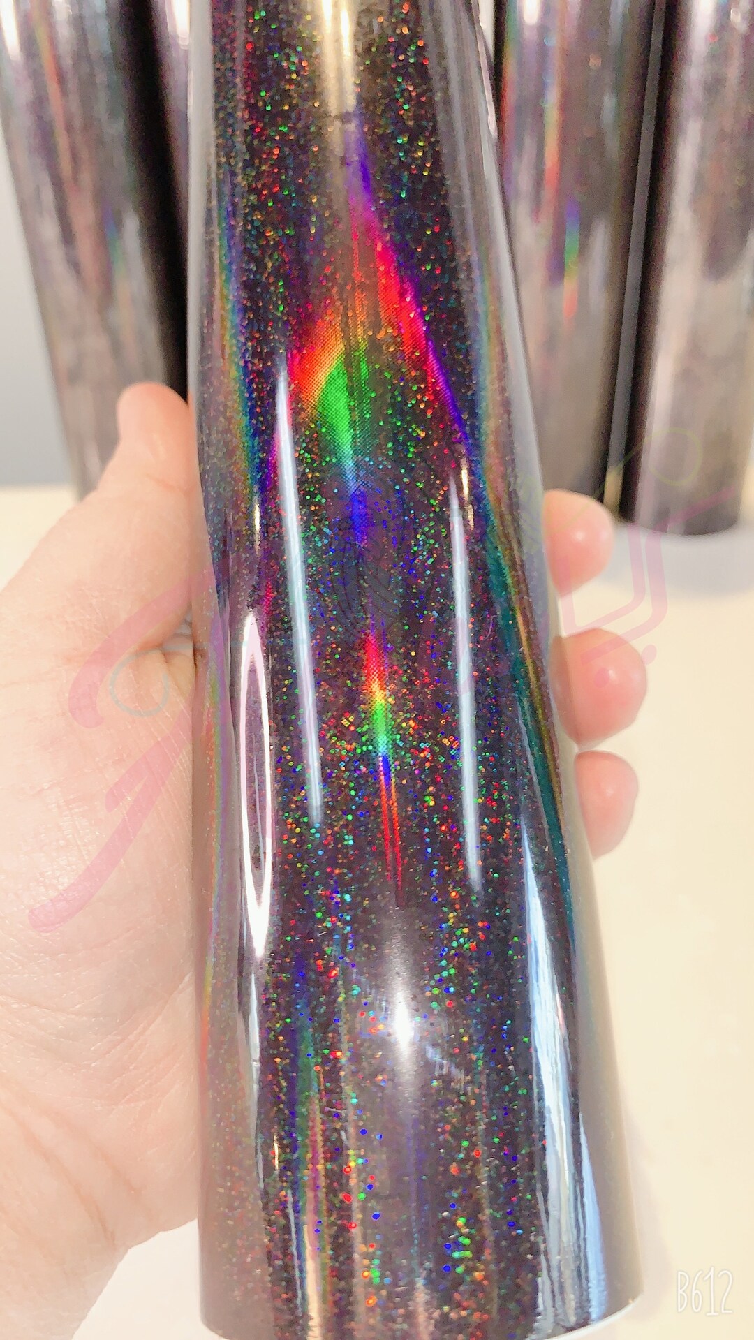 Black Holographic Shimmer Vinyl for Cricut, Silhouette, Cutters ...