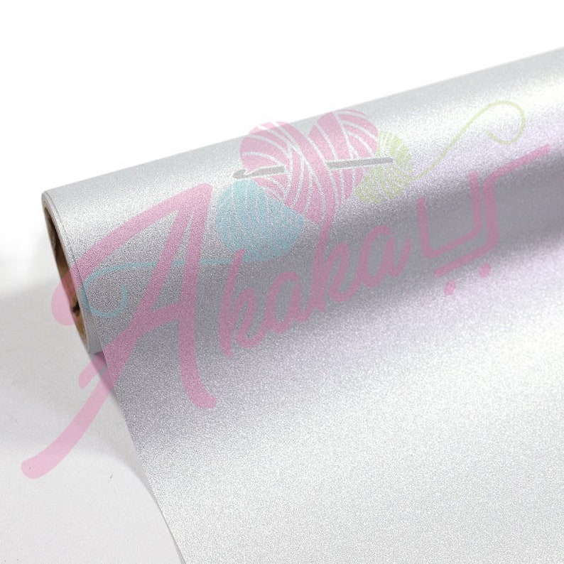 Silver Glitter Vinyl for Any Cutters Glitter Vinyl | Etsy