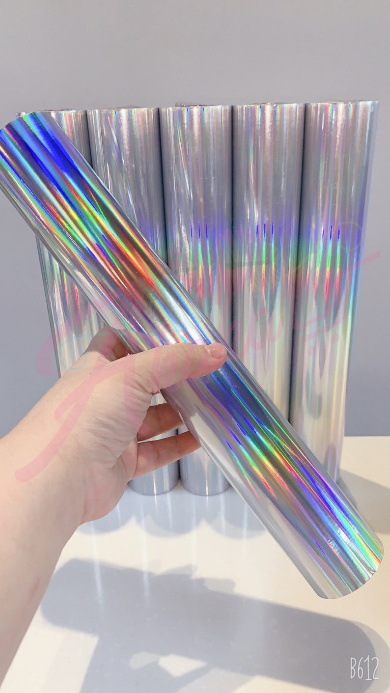 Silver Matte Holographic Vinyl for Cricut Silhouette Cutters - Etsy